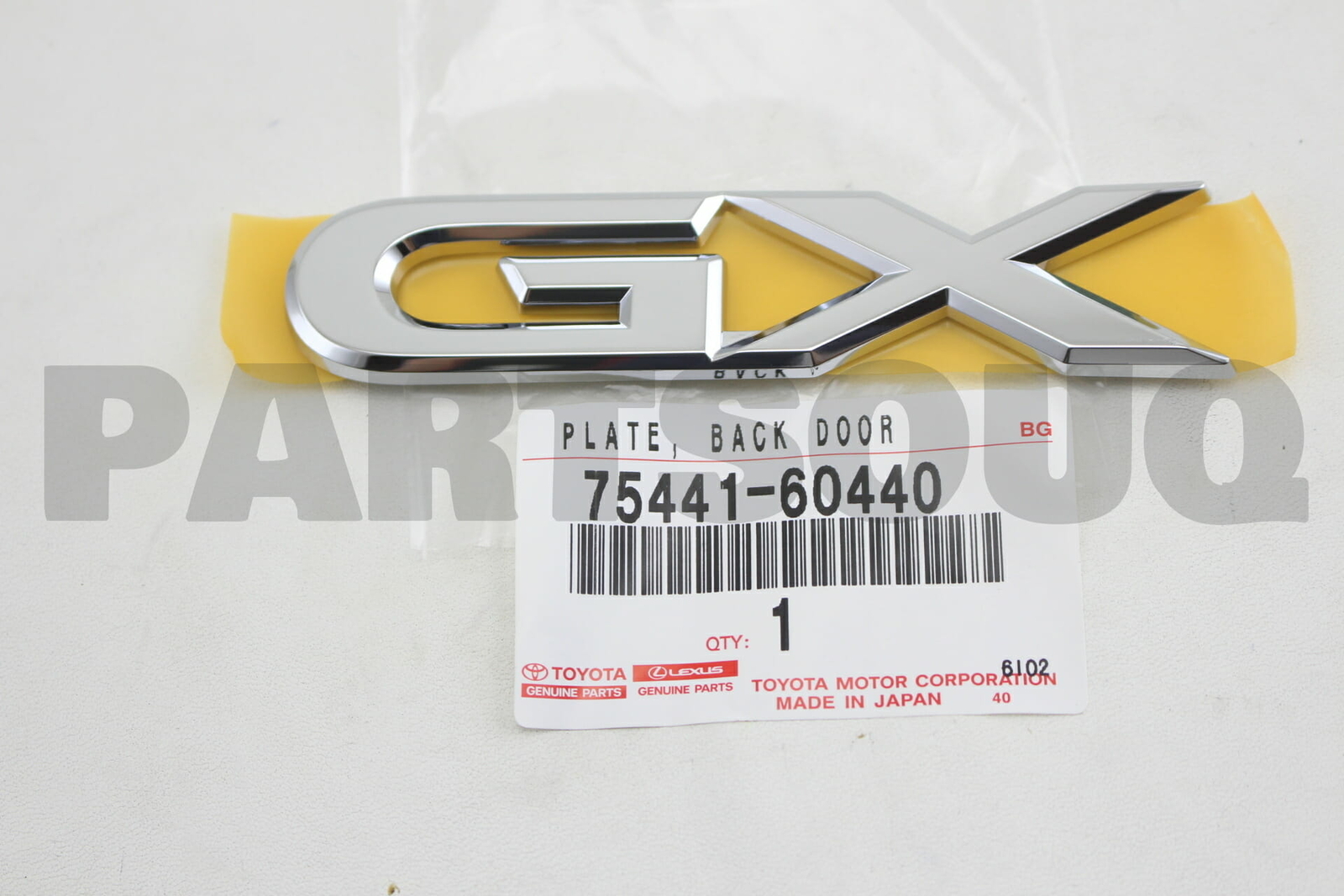 7544160440 Genuine Toyota PLATE, BACK DOOR NAME 75441-60440 | eBay