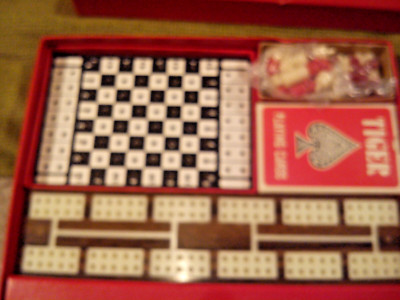 HOUSE MARTIN TRAVELLING CHESS DRAUGHTS AND CRIBBAGE SET | eBay
