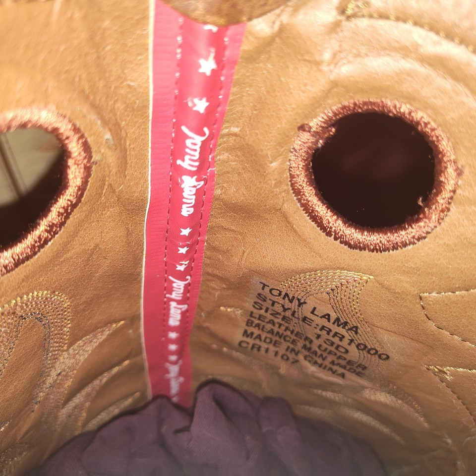 Tony Lama 3R 16" Buckaroo Cowboy Boots Mens size 13EE | eBay