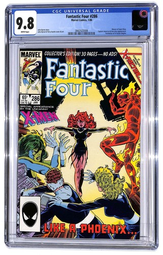 Fantastic Four #286 CGC 9.8 Return of Jean Grey, Terry Austin Cover (RB ...