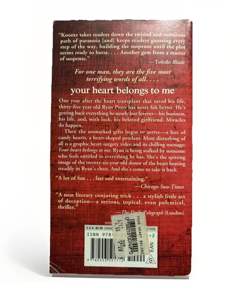 Your Heart Belongs to Me by Dean Koontz (2009, Mass Market) | eBay
