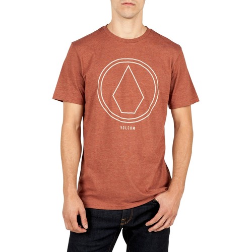 New Volcom Men's Pin Line Stone Tee Crew Neck Short Sleeve Cotton Dark ...
