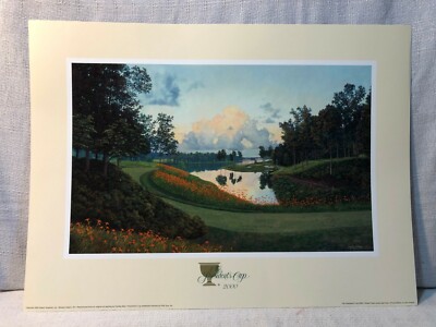 The Presidents Cup 2000 Robert Jones Golf Club Timothy Barr Lithograph ...