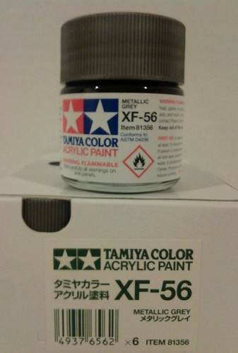 Tamiya acrylic paint XF-56, Metallic Grey, 23ml. 49376562 | eBay
