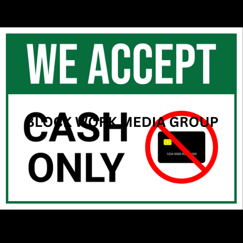 We Accept Cash Only Vinyl Decal Sticker - 5X3.5 Size, Waterproof ...