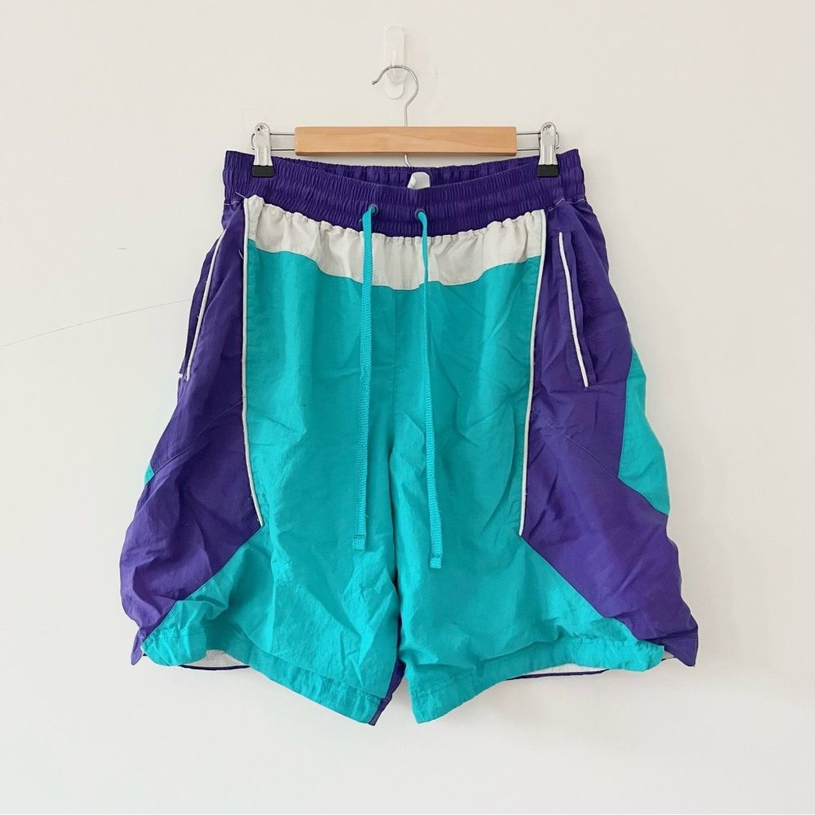Vintage Nike Throwback Swim Trunks Basketball Shorts … - Gem