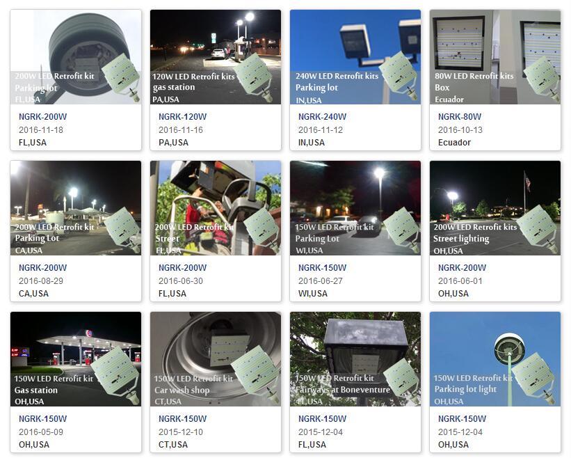 480v 200w Led Cobra Head Retrofit Light 1000w Hps Parking Lot Poles E39