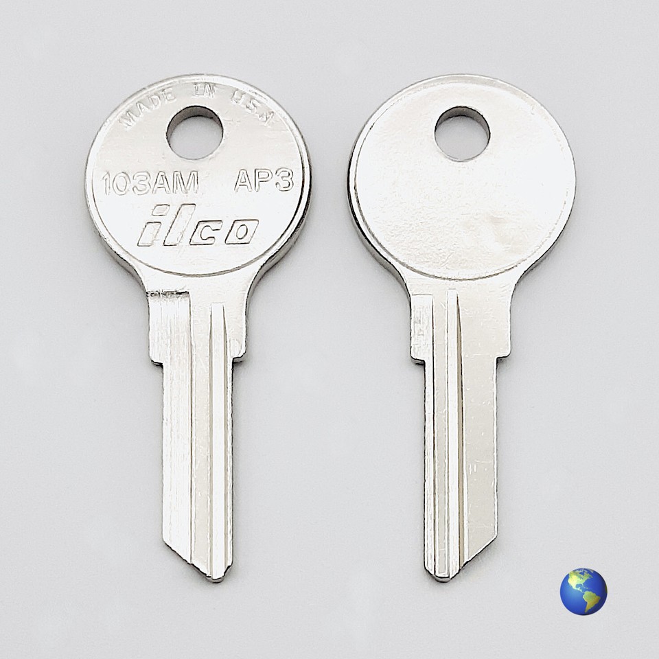 AP3 Key Blanks for Various Products by AMF, Chicago, and Steelcase (5 ...