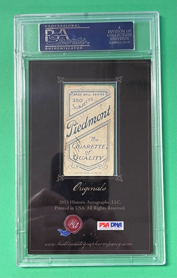 2013 HISTORIC AUTOGRAPHS ORIGINALS BILLY SULLIVAN T206 CUT AUTO PSA/DNA ...
