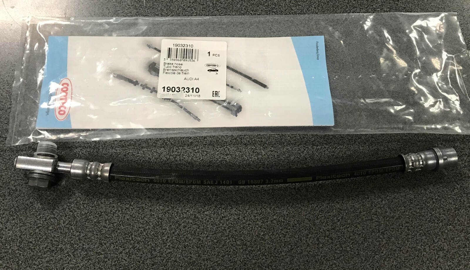 Audi A4 B6 B7 Seat EXEO Brake Hydraulic Hose Rear 8E0611775N Brake Hose ...