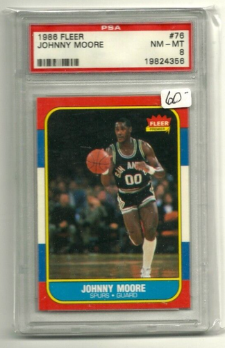 1986 FLEER JOHNNY MOORE # 76 PSA 8 [2] | eBay