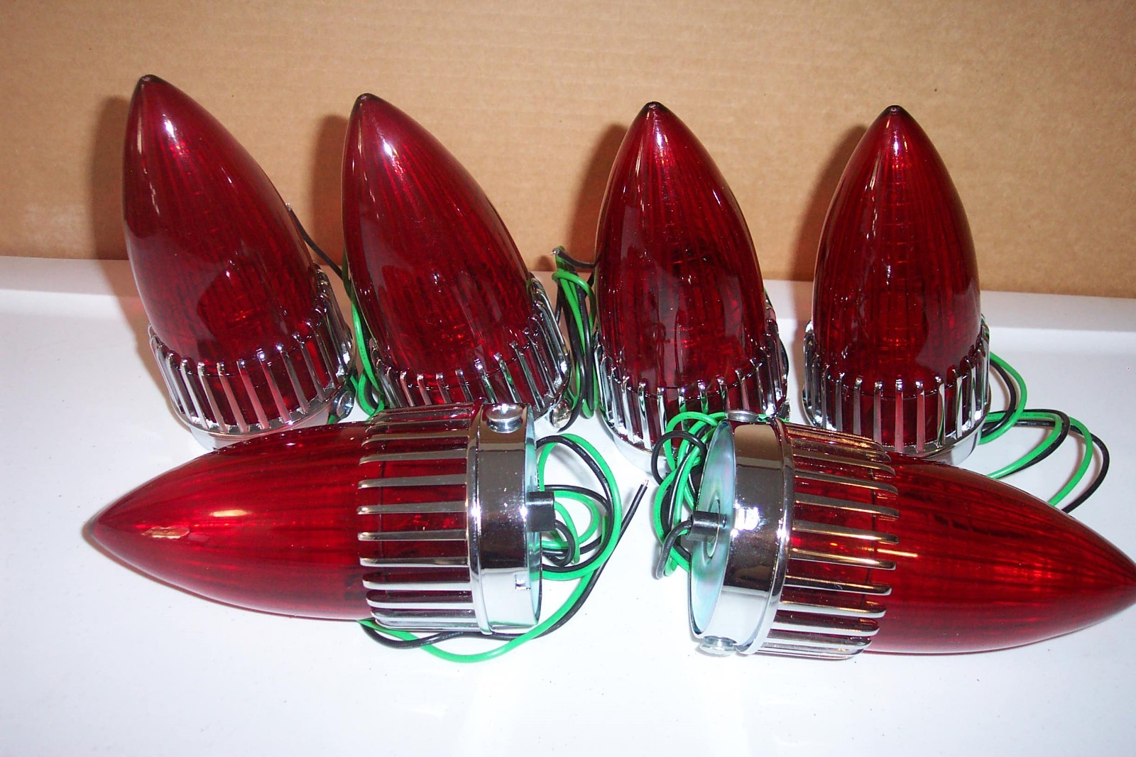1959 Cadillac Rear Tail Light Assembly | 12V | Chrome Housing | Red ...