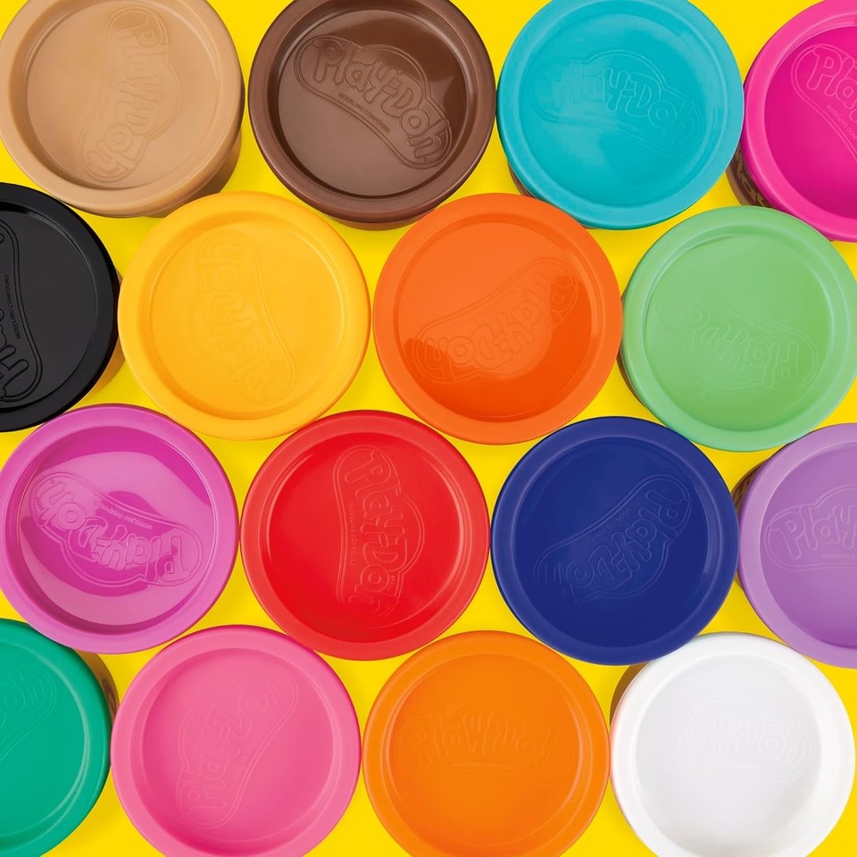 Play-Doh 36 Assorted Colors Pack - Safe, Fun Modeling Compound for Kids ...