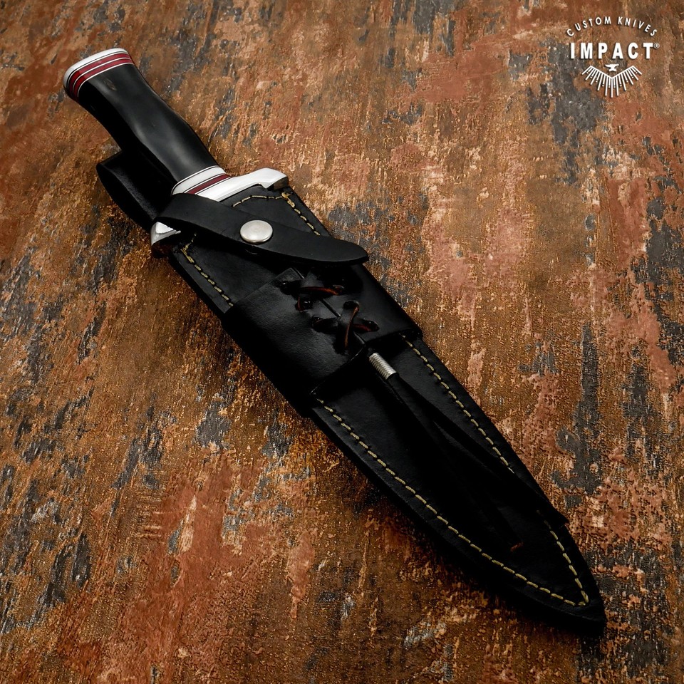 IMPACT CUTLERY CUSTOM D2 TOOL STEEL DAGGER KNIFE BULL HORN HANDLE | eBay