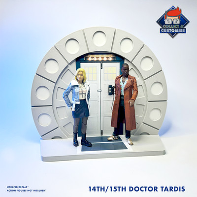 Doctor Who 14/15th Doctor Tardis Diorama (for 5inch figures) 3D Printed ...