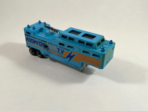 Matchbox Convoy CY-15 Light Blue MB TV News Trailer 1981 | eBay