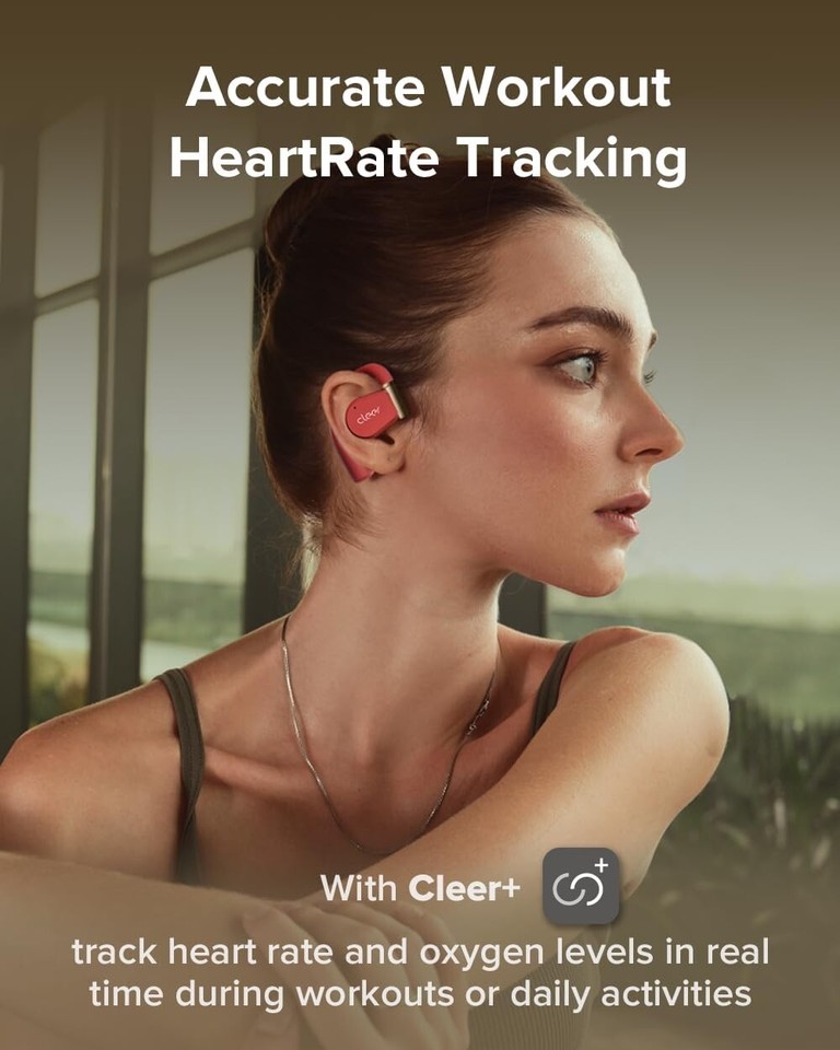 Cleer ARC 3 Sports Pro Open Ear Headphones Blood & Heart Rate Monitor ...