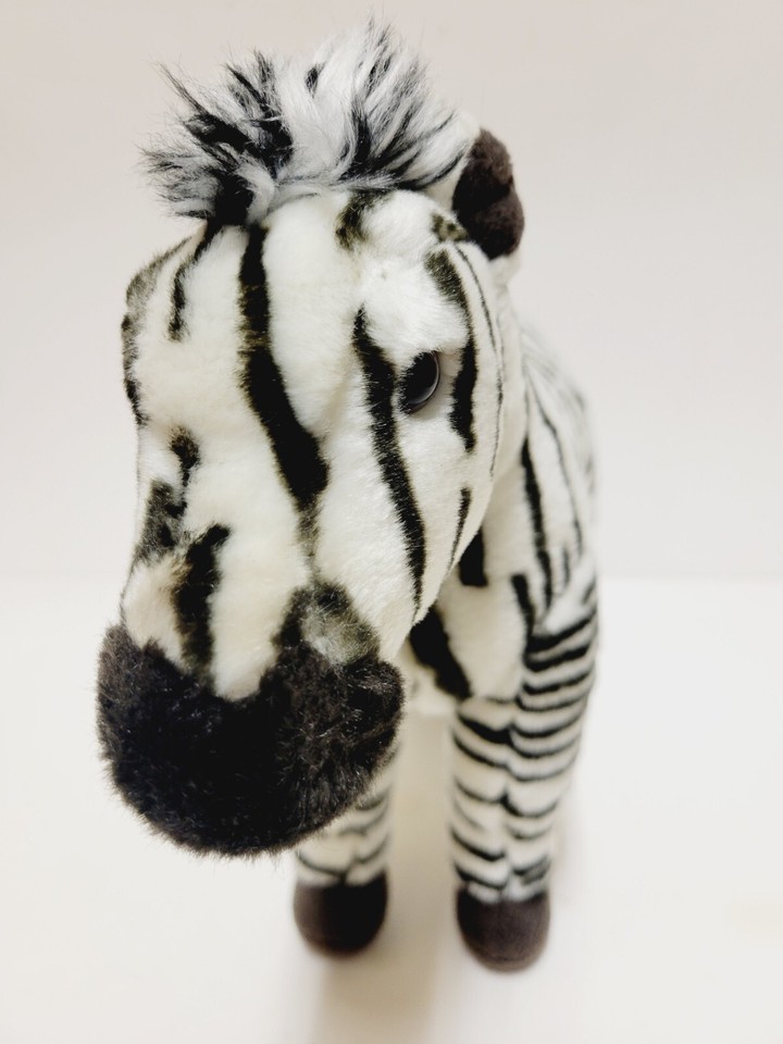 Zebra Plush Stuffed Animal Realistic Toy Cape Mountain Endangered ...