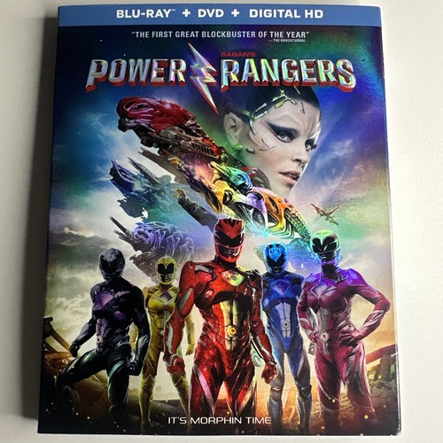 Power Rangers (Blu-ray, DVD, Digital, 2017) w/Slipcover Saban ...