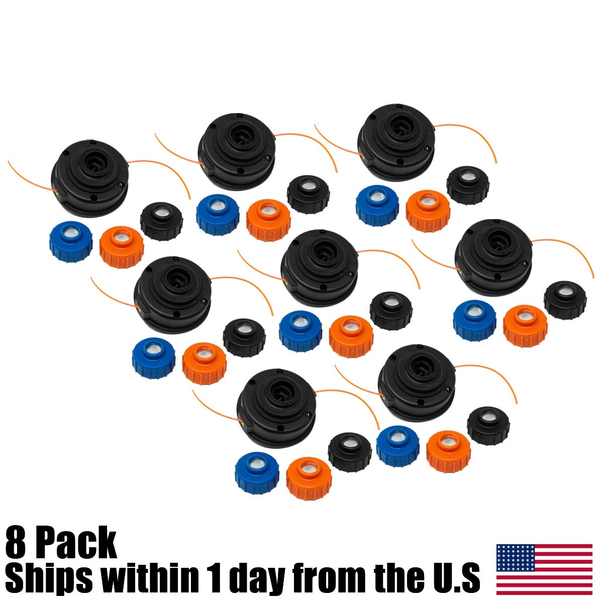 8PK Trimmer Head for Homelite 000998265 ST155, ST165, ST175, ST275 ...