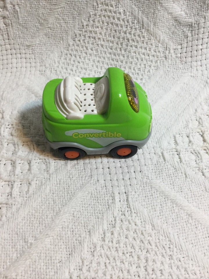 VTech Go Go Smart Wheels GREEN CONVERTIBLE CAR Talks Lights Up & Makes ...