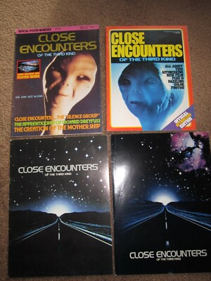 Lot of 4 Close Encounters MAGAZINES / PROMO items ORIGINAL poster mag ...