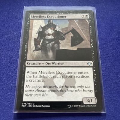 Magic the Gathering Merciless Executioner Fate Reforged MTG Free ...