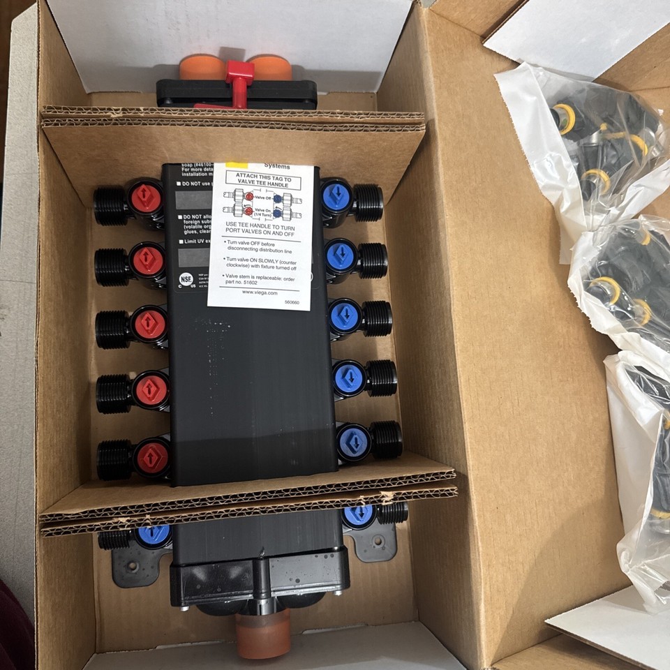 Viega 49143 -14:1/2(6,8) Hot,Cold MANA BLOC MODULAR MANIFOLD PLUMBING ...