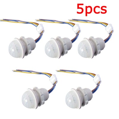 5X PIR Infrared Motion Sensor Detector 110V Smart Switch Light Lamp ...