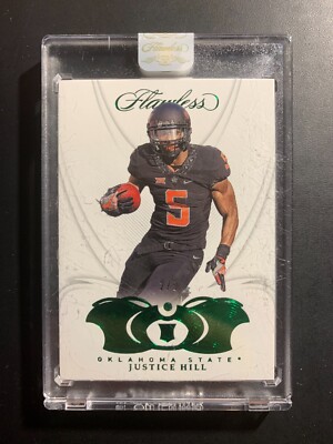 JUSTICE HILL 2019 PANINI FLAWLESS EMERALD ROOKIE RC #2/5 SEALED | eBay