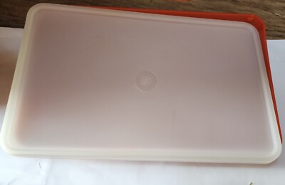 Vintage Tupperware Deli/Meat/Bacon Keeper 1293-6 Red WirhClear Lid ...