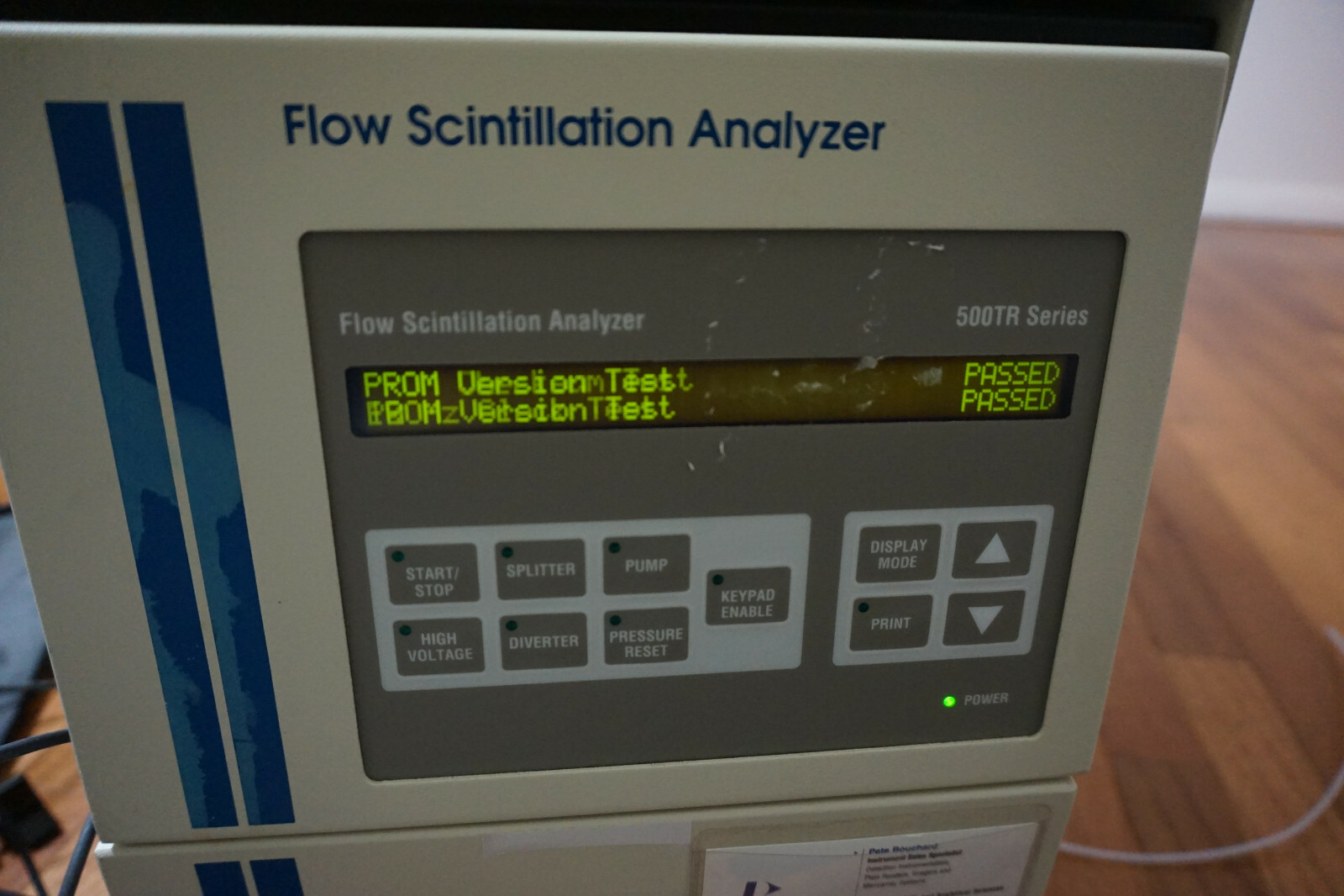 Packard 500TR Series Flow Scintillation Analyzer counter detector ...