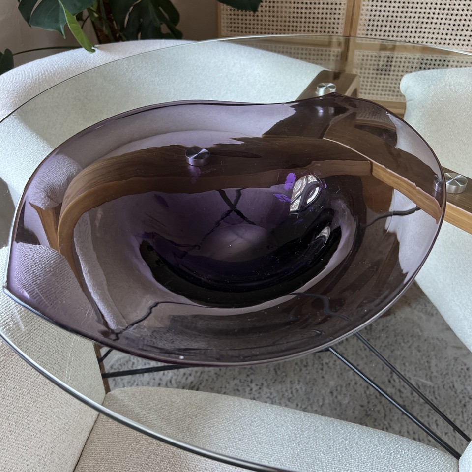 Vintage Blenko 955L Lilac Console Glass Bowl – 1959 16" Winslow ...