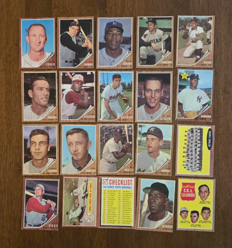 1962 TOPPS BASEBALL LOT OF 180 MID GRADE | eBay