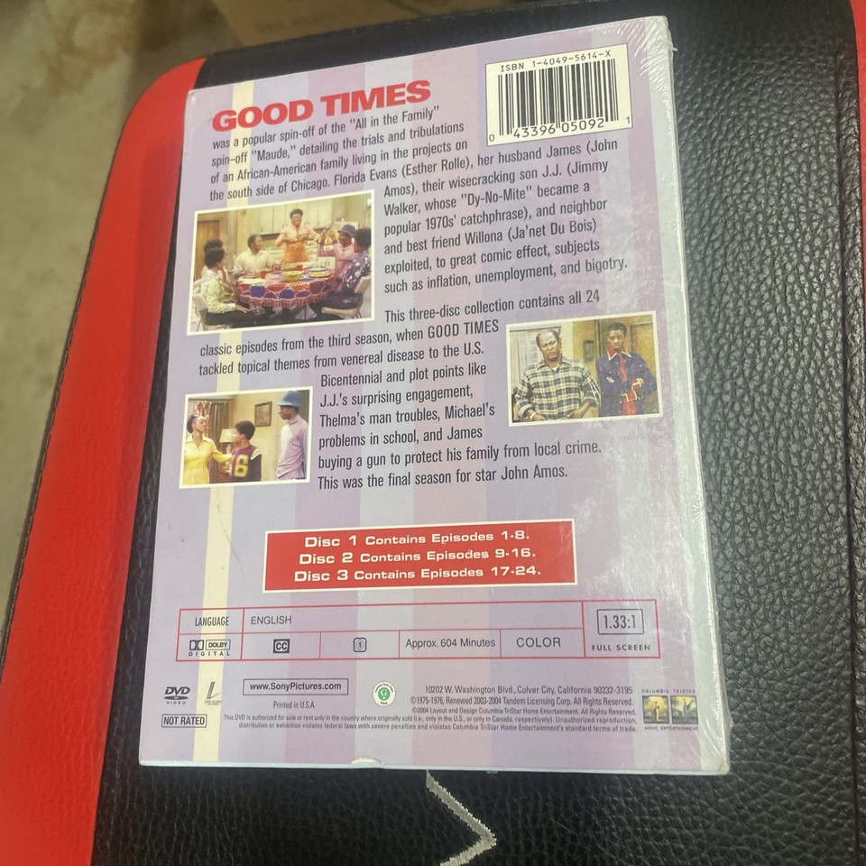 Good Times - The Complete Third Season (DVD, 2004, 3-Disc Set ...