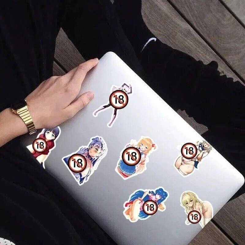 50pcs Sexy Anime Girls Hentai Stickers - Diy Graffiti Decals for Phone ...