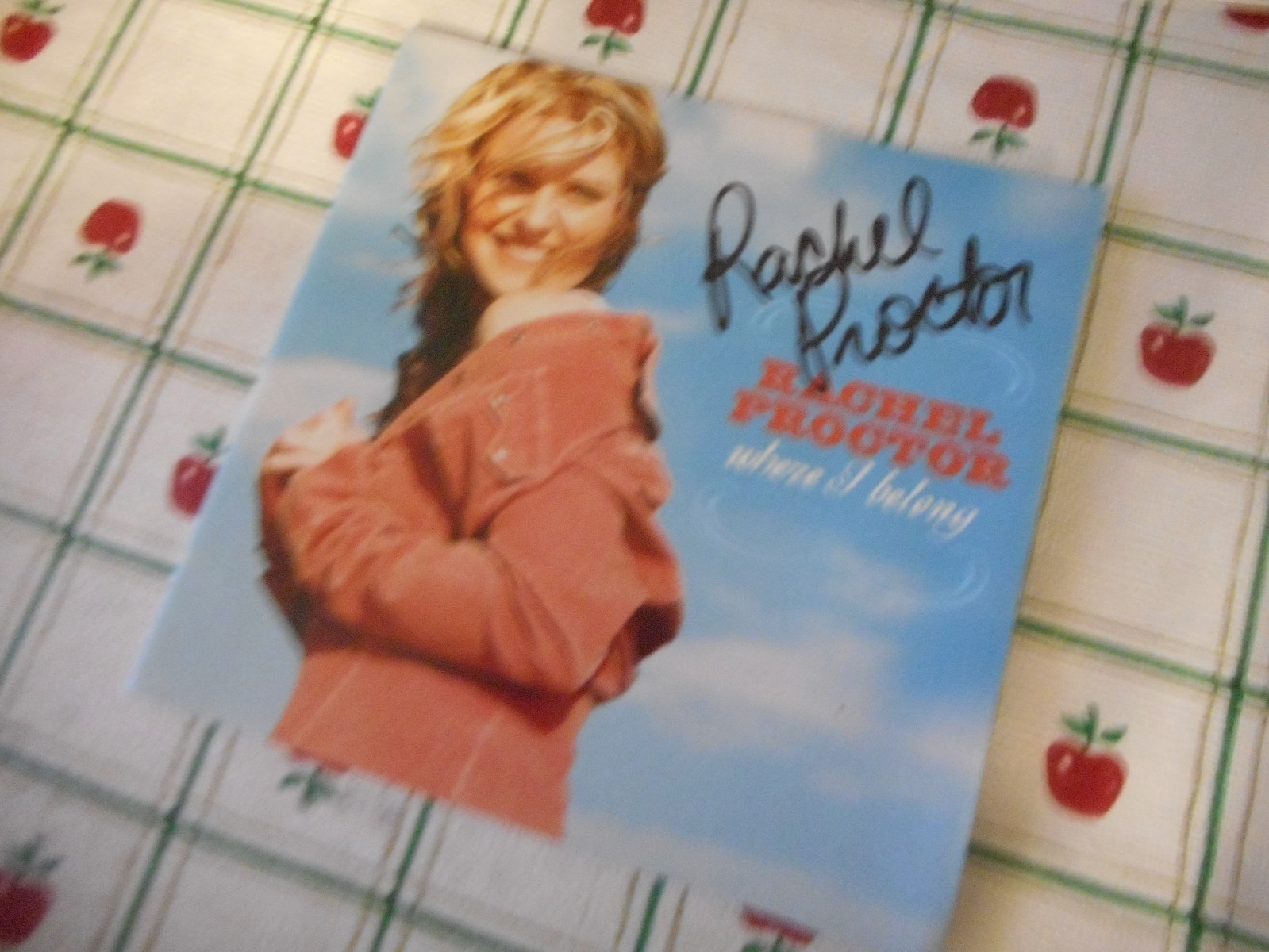 Autographed Rachel Proctor Where I Belong CD Insert | eBay