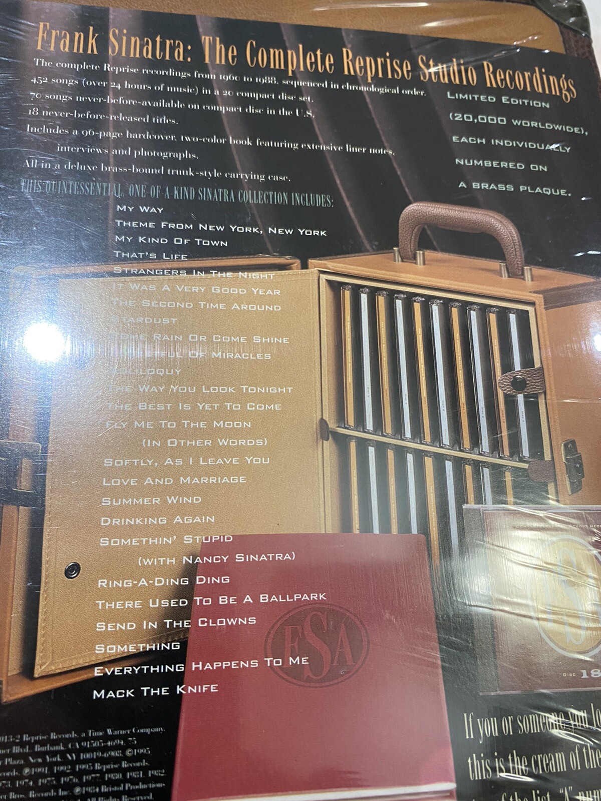 Complete Reprise Studio Recordings by Frank Sinatra (CD, Nov-1995, Warner Music) for sale online ...