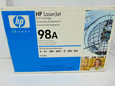 HP 98A LASERJET 92298A Toner Cartridge BLACK 4 4+ 4M 4M+ 5 5M OEM -New ...