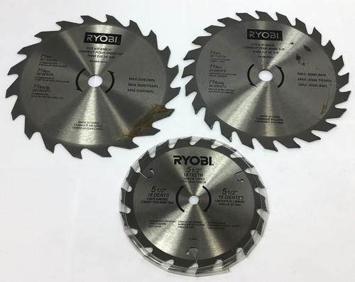 Ryobi Circular Saw Blade Lot Of 3 READ DESC | eBay