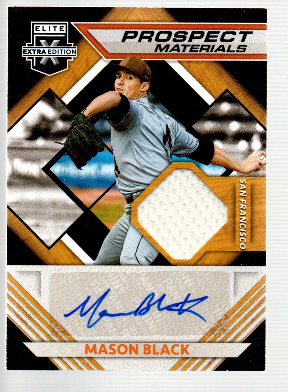 2021 Elite Extra Edition Prospect Materials Auto #PMS-MB Mason Black | eBay