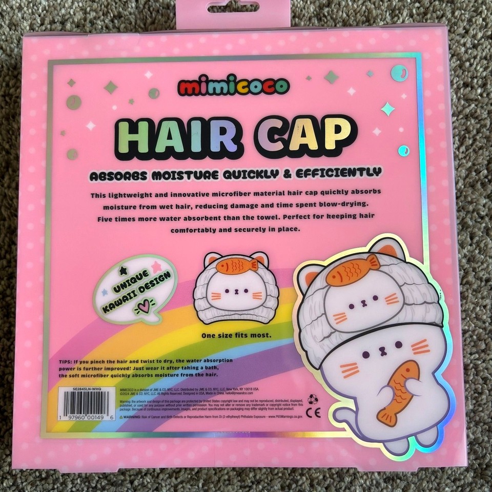 Mimicoco LUNA The Cat Super Absorbent Hair Cap OS | eBay