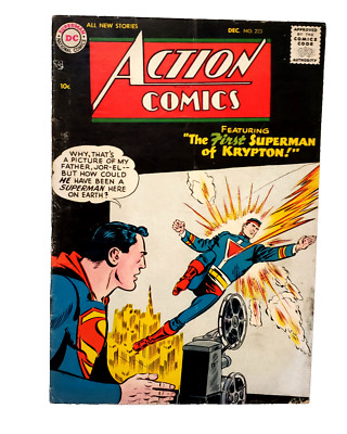 ACTION COMICS #223 (1956) GD/ FIRST SUPERMAN OF KRYPTON! VERY RARE ...