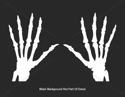 Skeleton Hands Hot Spooky Cool Monster Graphic High Quality Die Cut ...