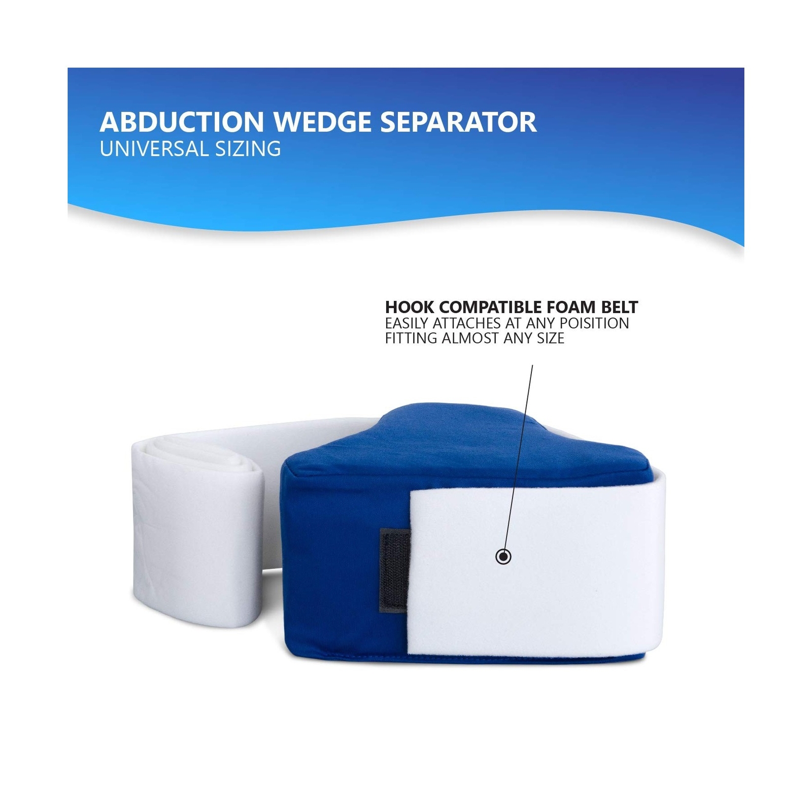 NYOrtho Abduction Wedge Knee Separator - Soft Hip Block with Strap for ...