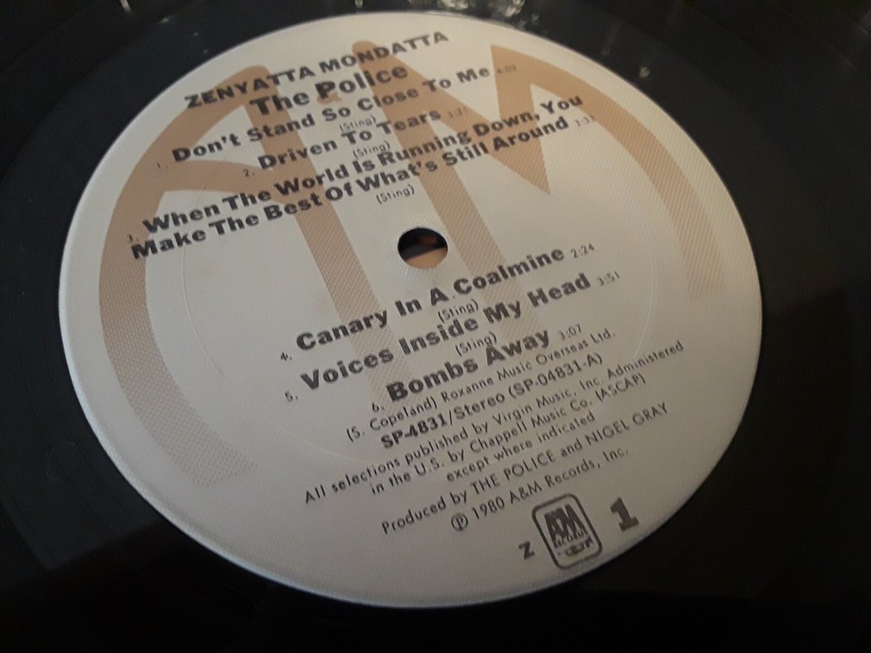 Police Two Record Lot Featuring: D´ont Stand 12inch and Zenyatta ...