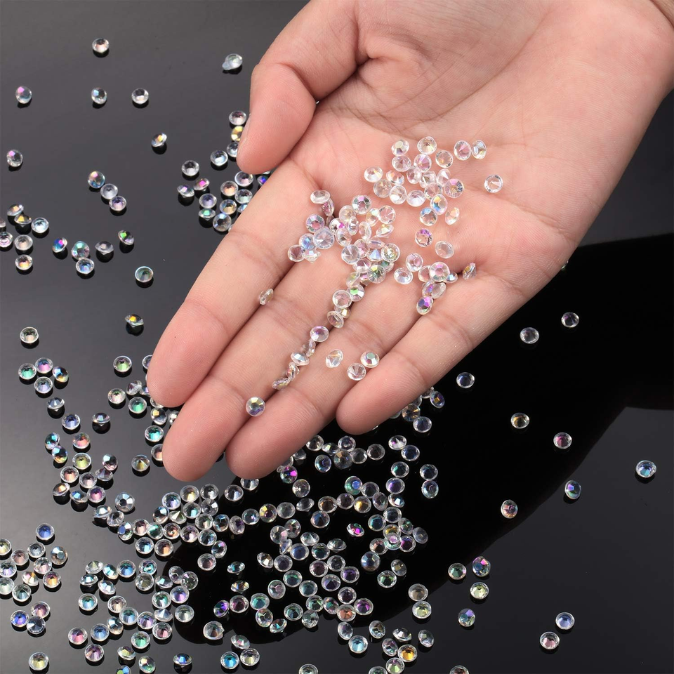 10000 Clear Wedding Table Scatter Confetti Crystals Acrylic Diamonds ...