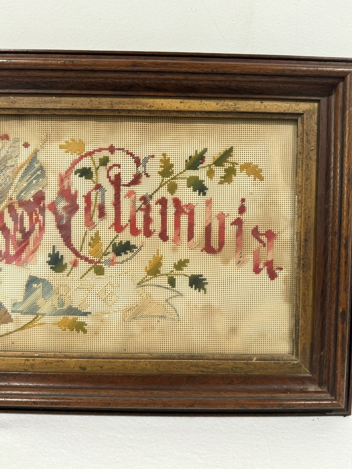 Antique 1876 Centennial Paper Punch Sampler Hail Columbia National ...