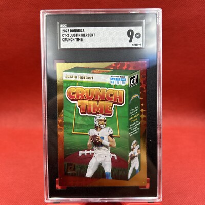2023 Donruss Football CT-2 Justin Herbert Crunch Time SGC 9 | eBay
