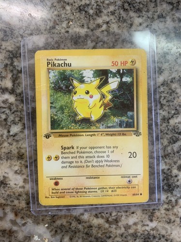 Pikachu Jungle Pokemon Card In Case 1st Edition. (Red Cheeks) | eBay